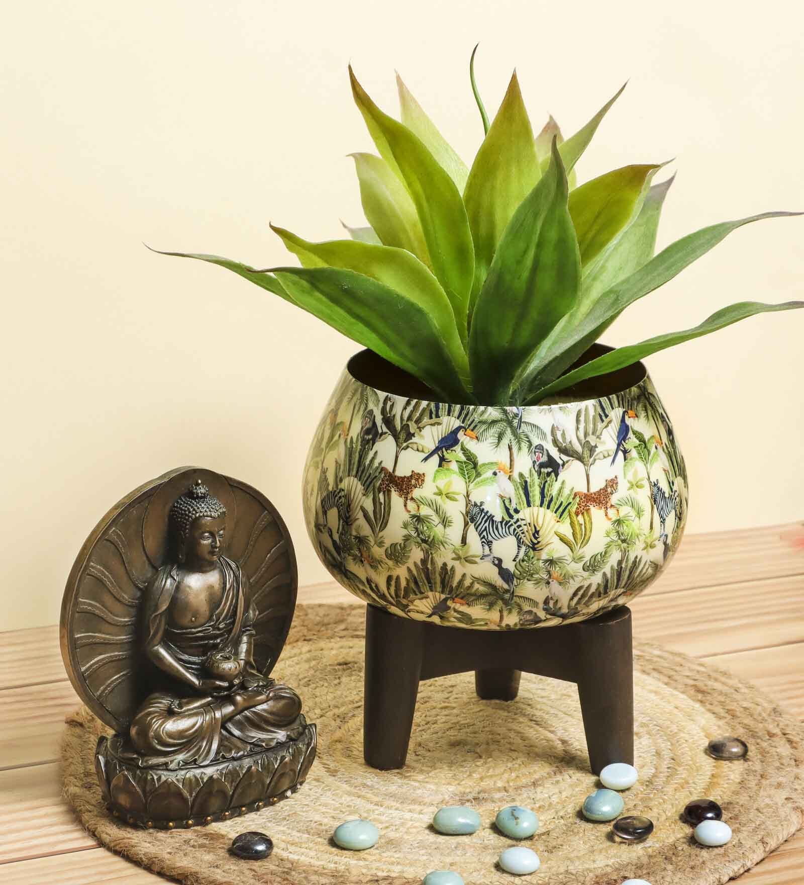 Buy Jungle Safari Iron Table Desk Pot at 10% OFF by August Collectives ...