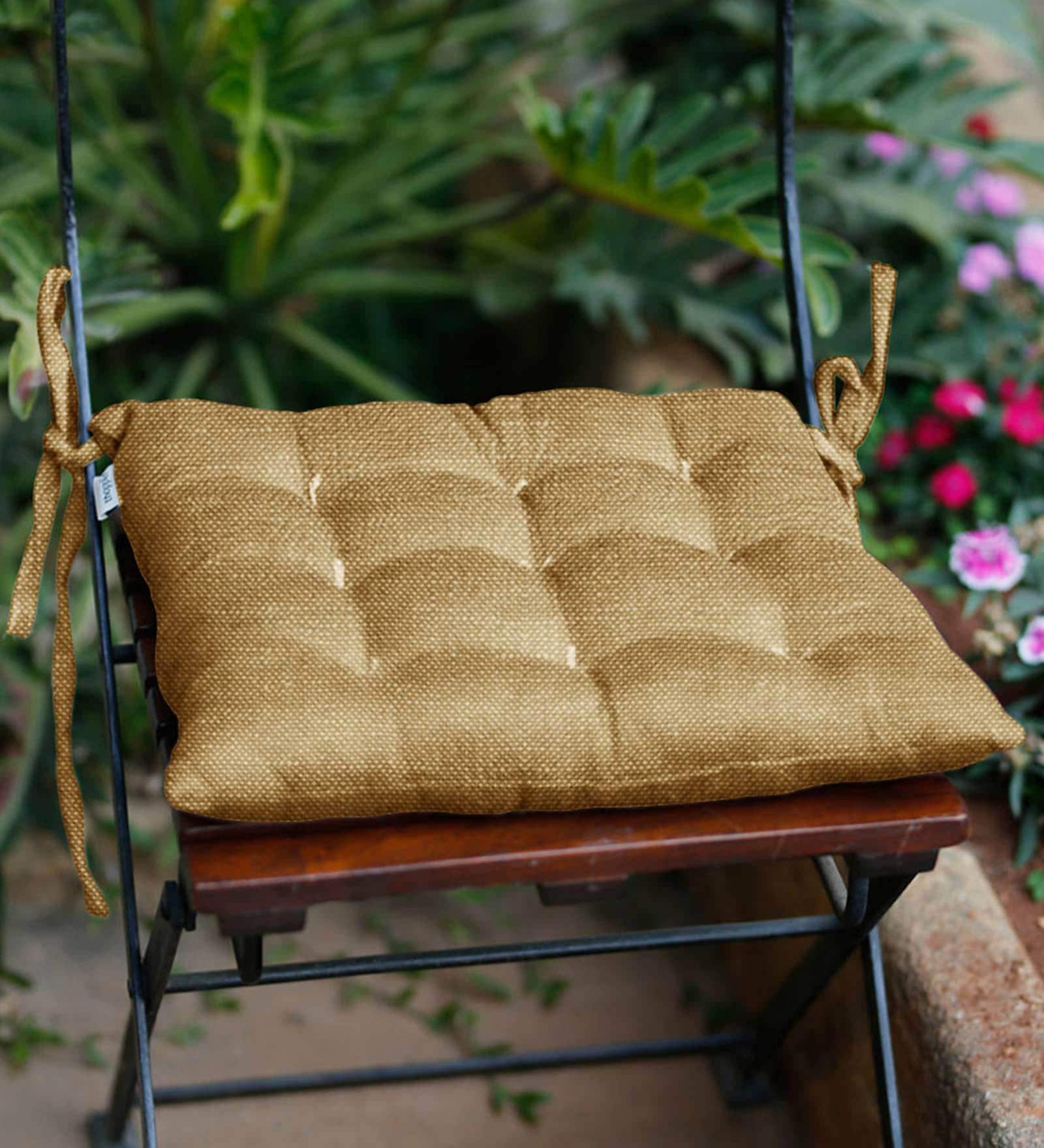 Buy Jute Beige Chair Pad 14 x 14 Inches by Story@Home at 40% OFF by ...