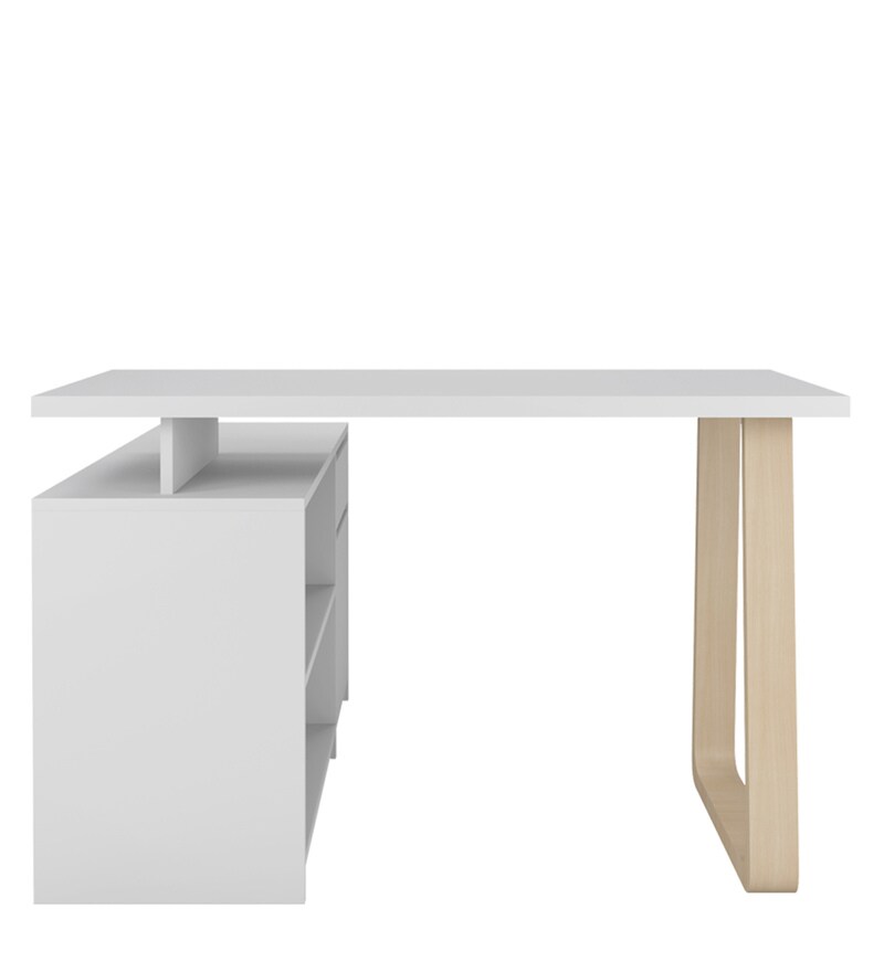 Buy Juda Writing Table in Matte Frosty White Finish Online ...