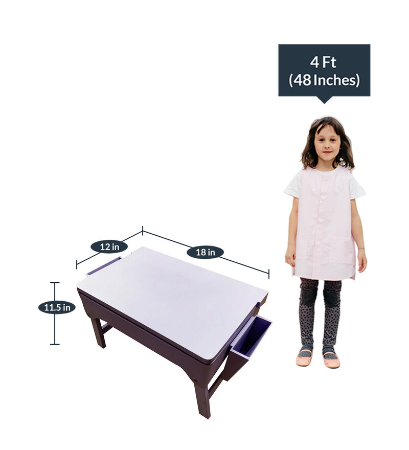 Buy Junior Activity Table with storage in Purple Colour by Kidoz Online ...
