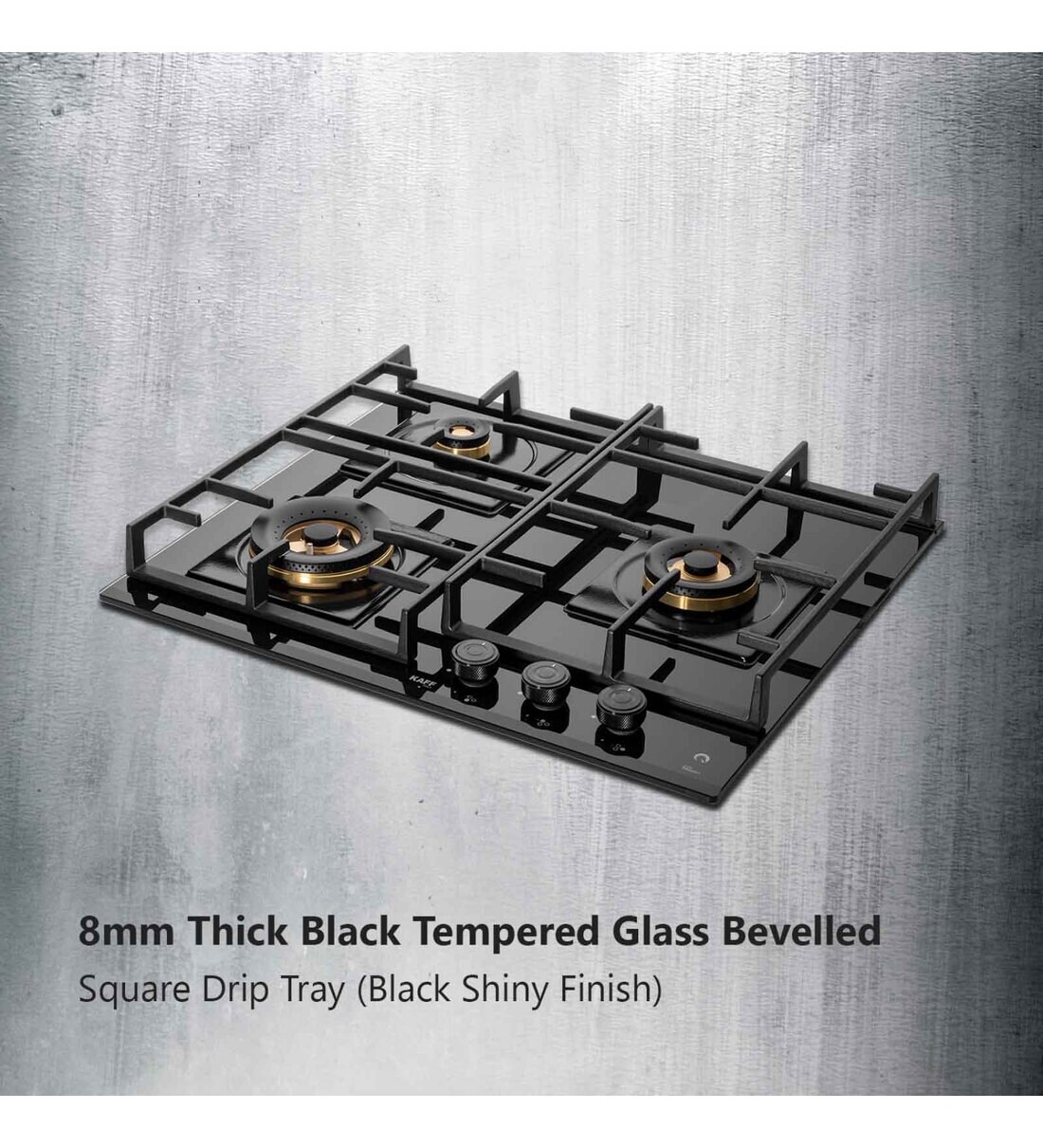 Buy Kaff 3 Burners Glass Gas Hob Mfbx603 (Isi Mark) Online - Gas Stoves ...