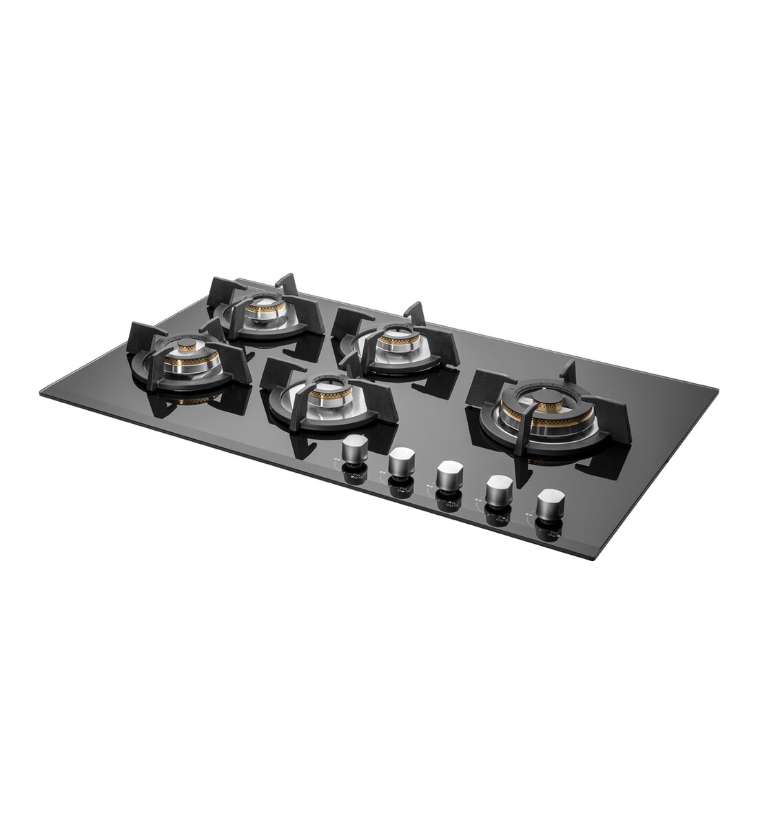 Buy Kaff 5 Burners Glass Gas Hob Kh86Br53 (Isi Mark) at 15% OFF by Kaff ...