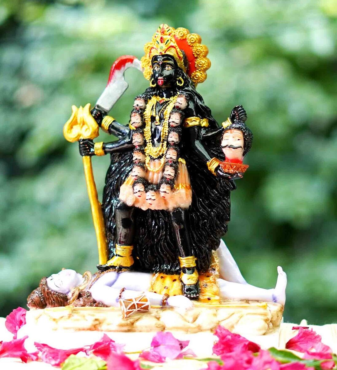 Buy Kali Handpainted Idol at 31% OFF by Chaque Decor | Pepperfry