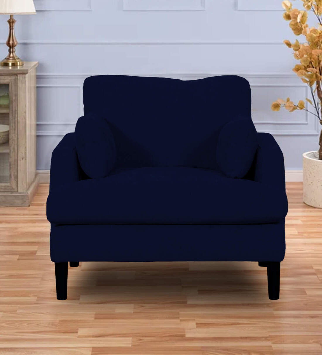 Buy Kane Fabric 1 Seater Sofa In indigo Colour at 52% OFF by Citraa ...