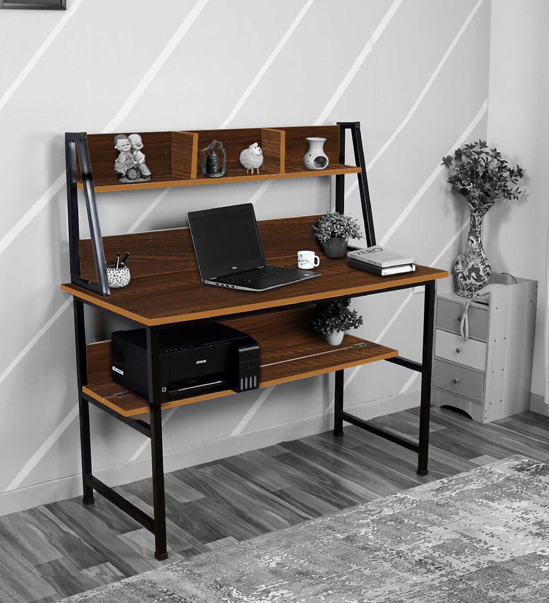 Buy Icelandic Writing Table in Dark Wood Finish at 33% OFF by Kawachi ...