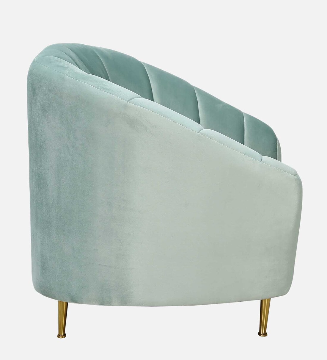 Buy Kaylee Velvet Fabric 1 Seater Sofa In Mint Green Colour By Casacraft Online - Contemporary 1 ...