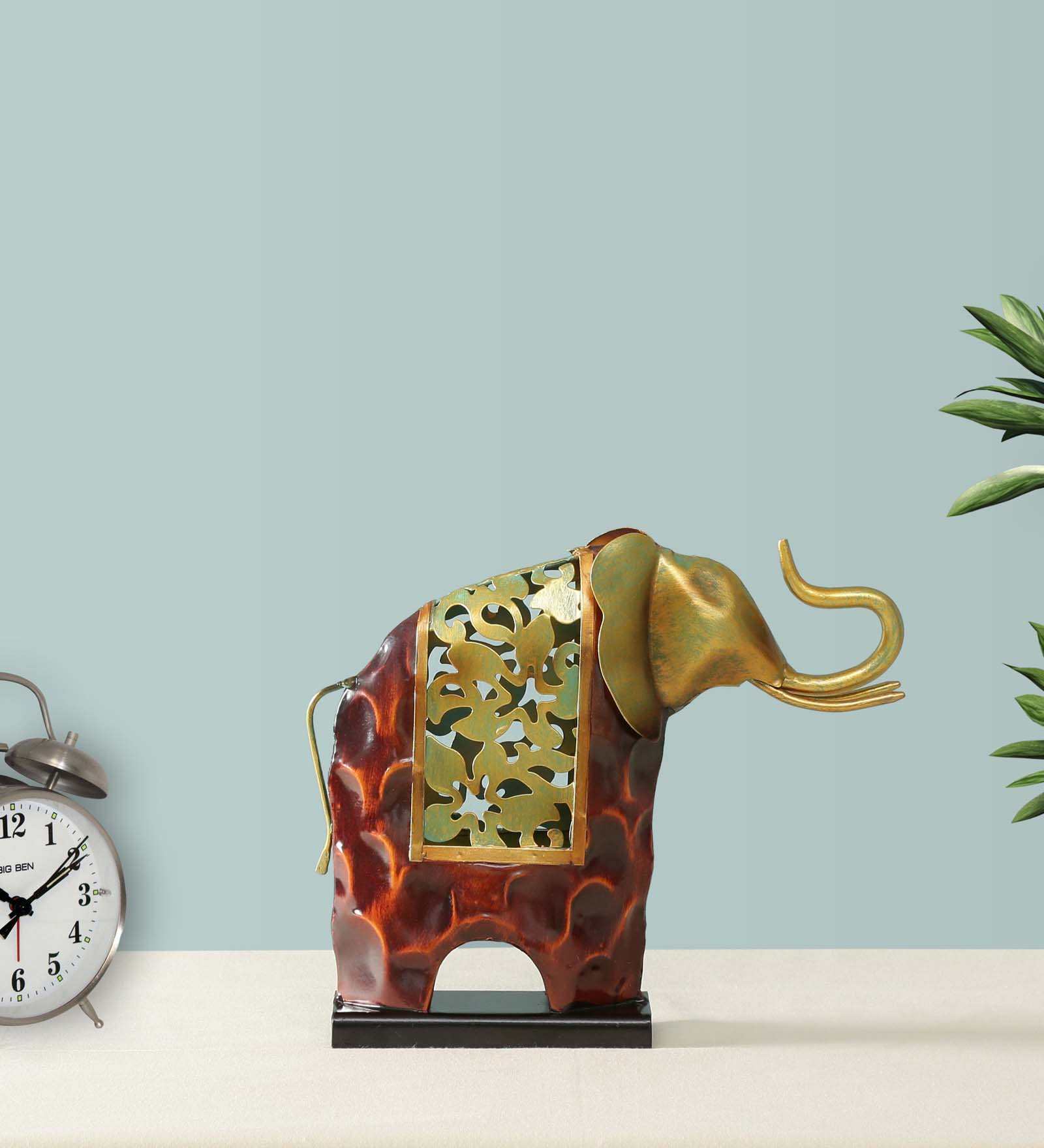 Buy Kabali Elephant Table Decor By Vedas Online - Animal Figurines ...