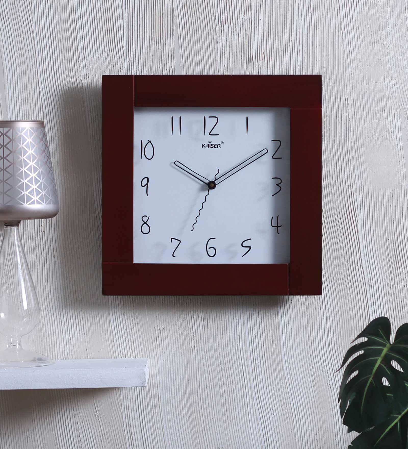 Buy Kaiser Cola Wood 12 x 1.9 x 12 Inch Wall Clock at 32% OFF by Kaiser ...