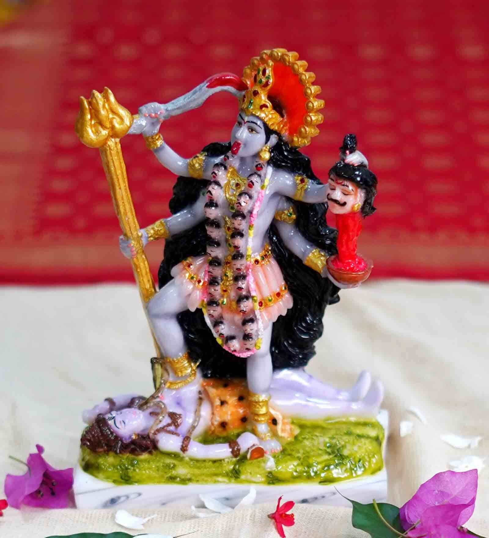 Buy Kali Handpainted Idol at 13% OFF by Chaque Decor | Pepperfry