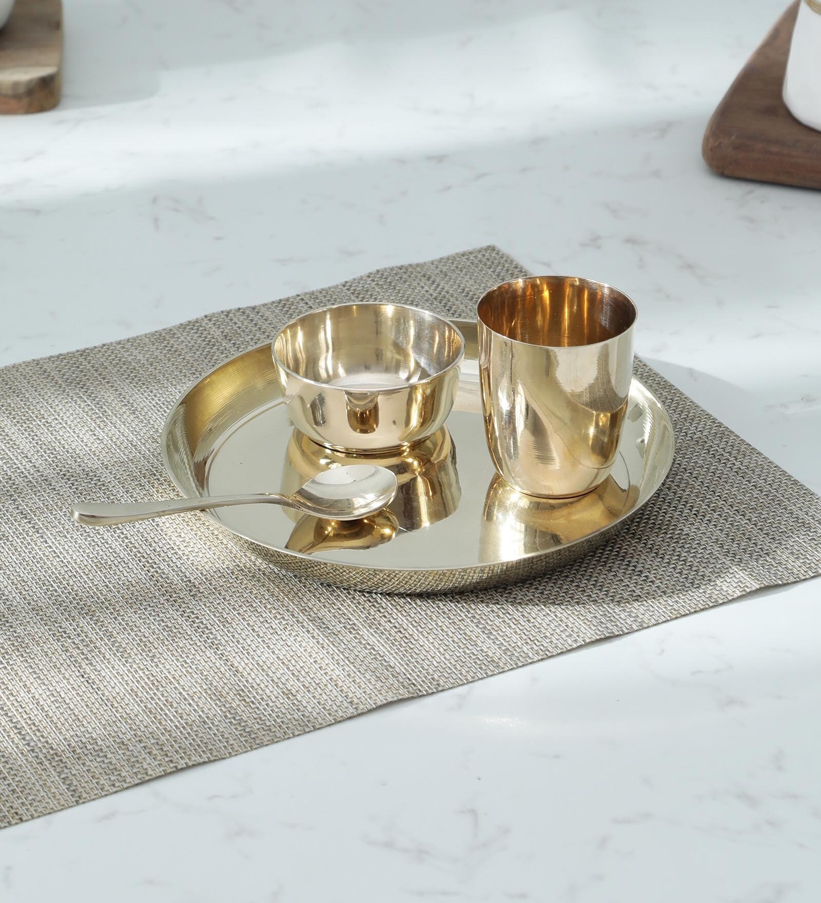 Buy Kansas 8 Inch Gold Bronze (Set of 4) Dinner Plate at 18% OFF by ...