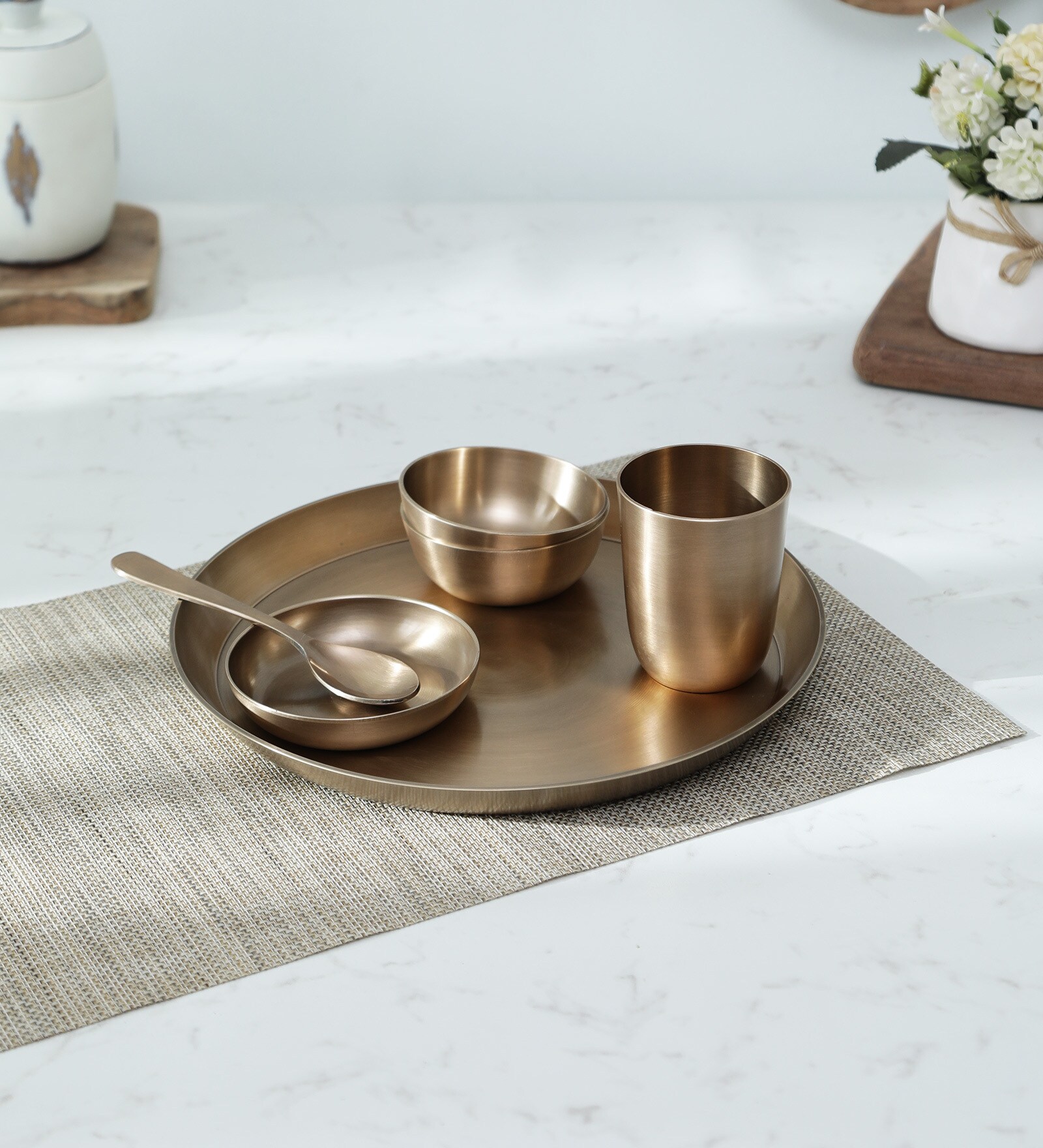 Buy Kansa Cochin 12 Inch Gold Bronze Dinner Plate at 21% OFF by ...