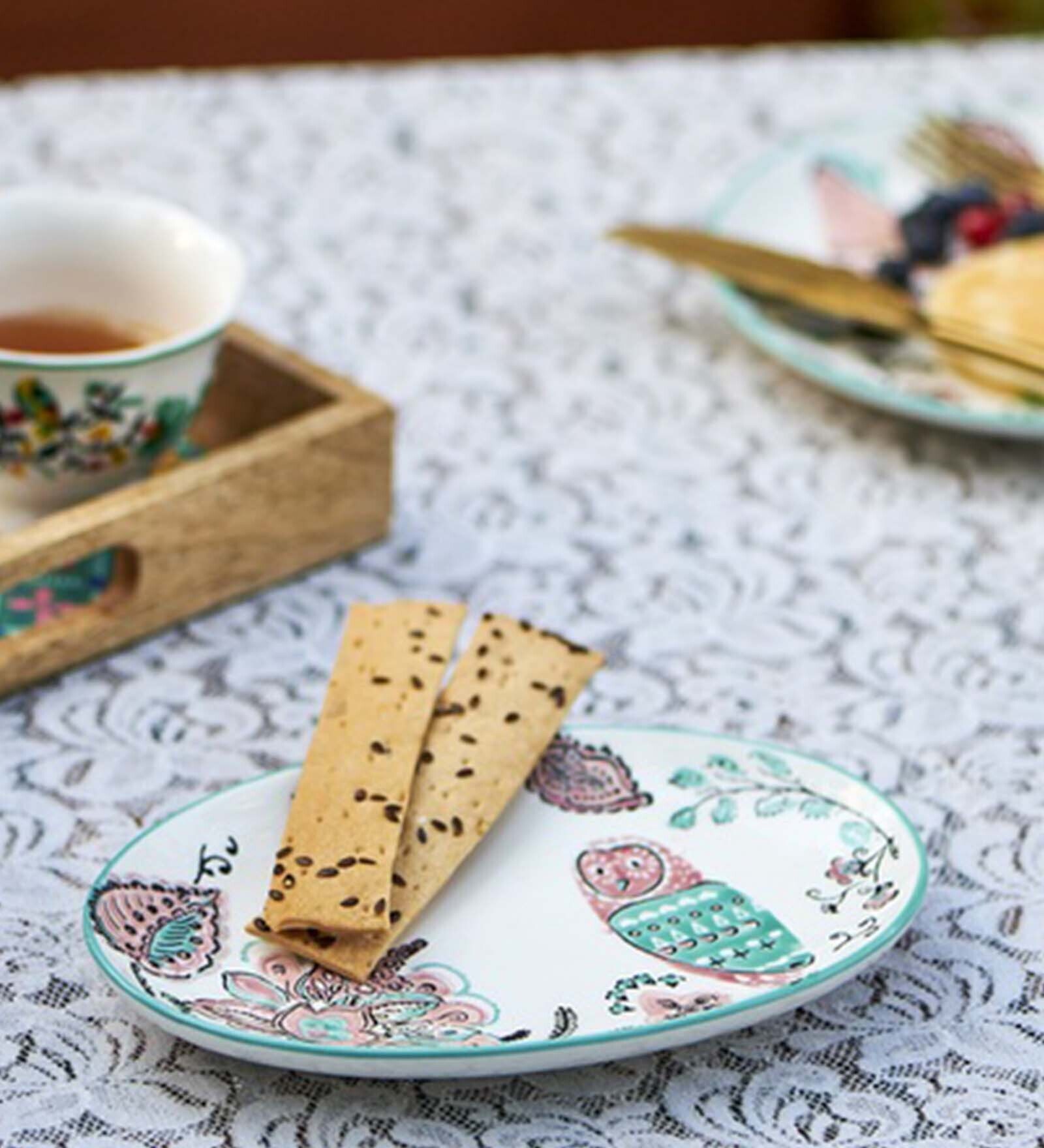 Buy Kansas Tales 4.3 Inch White Ceramic Quarter Plate at 13% OFF by ...