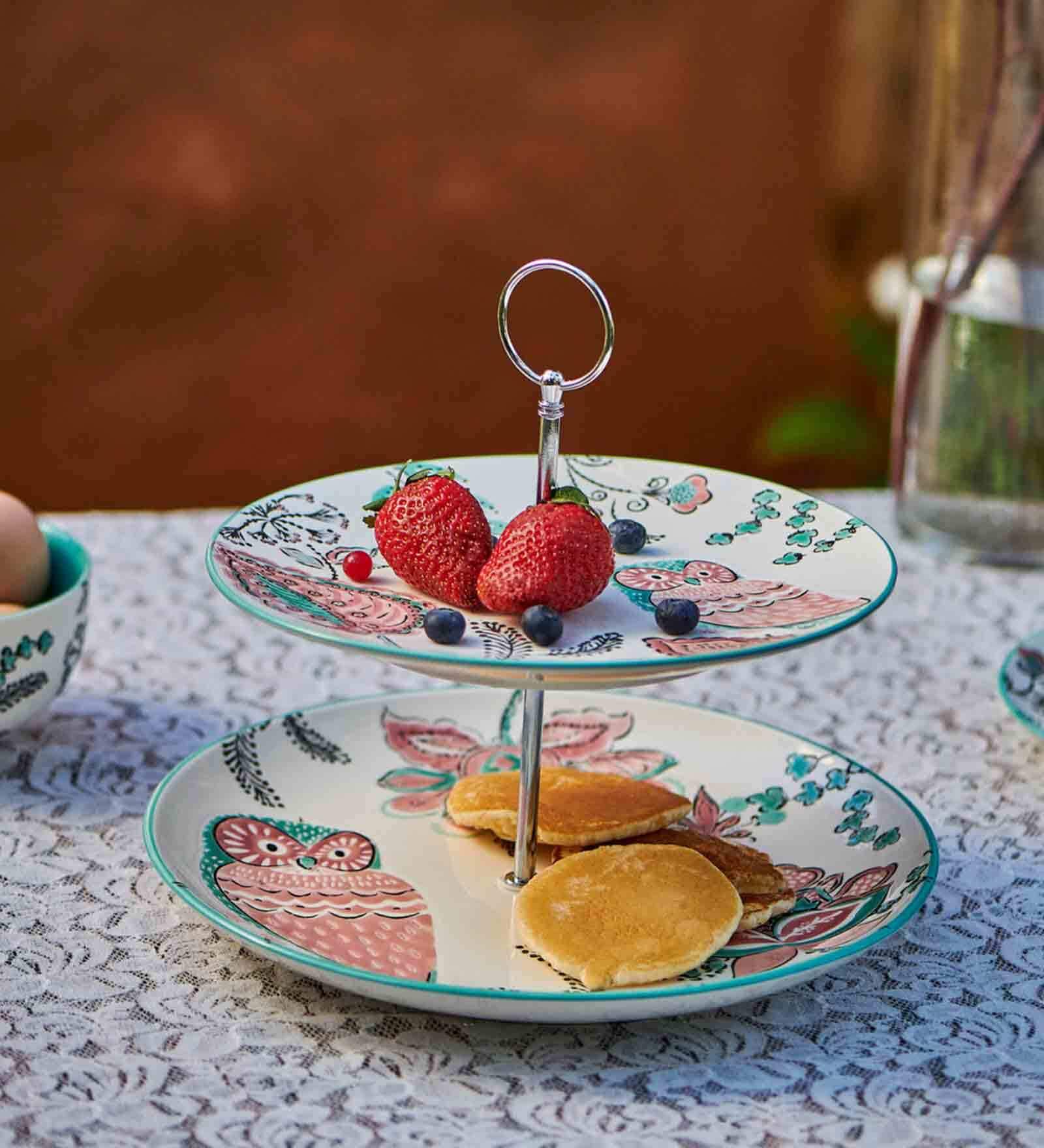 Buy KansasTalesTier Multicolour Ceramic Appetizer Platter at 13% OFF by ...