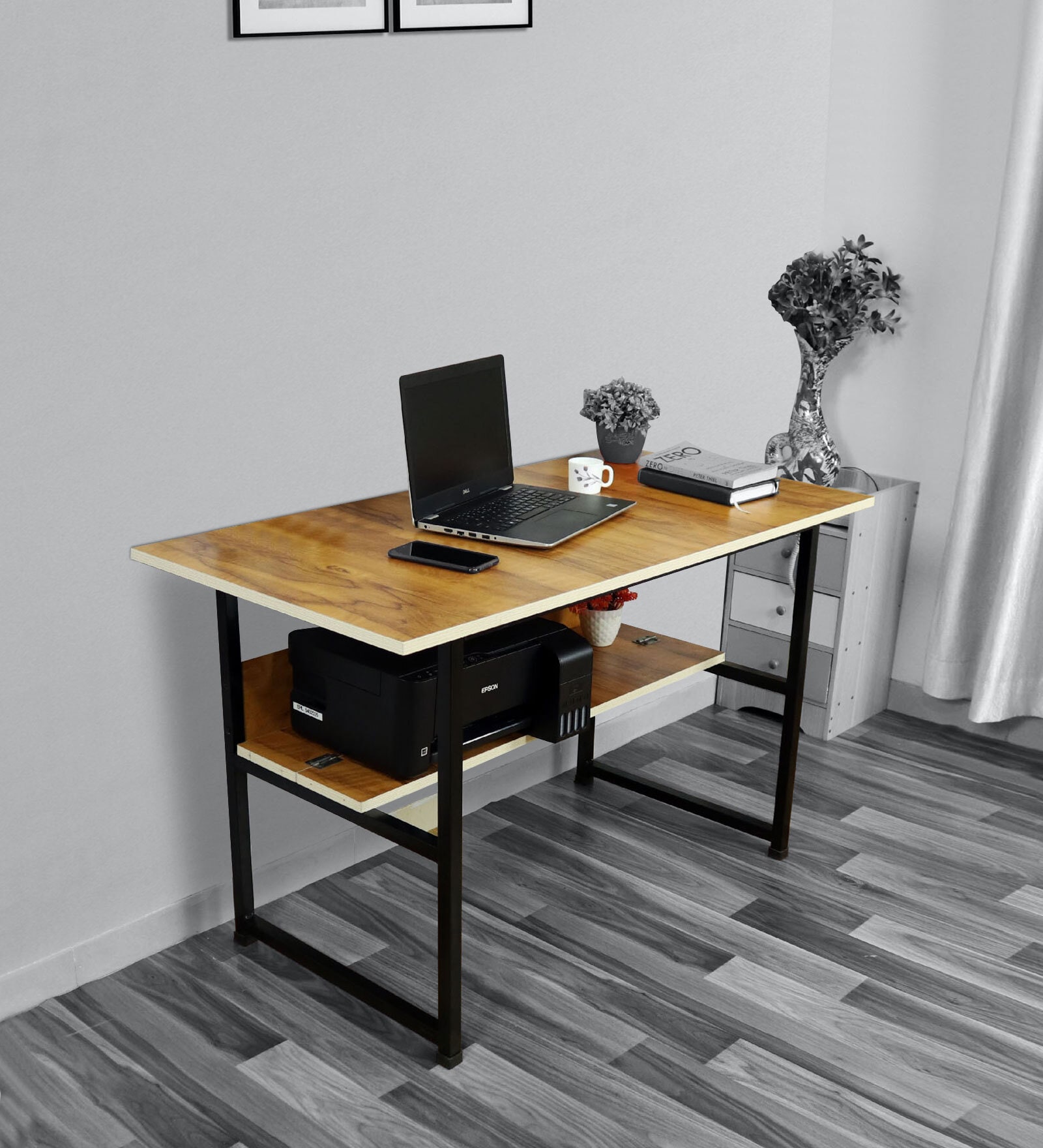 Buy Study Table with open Storage in Light Brown Colour at 13% OFF by ...
