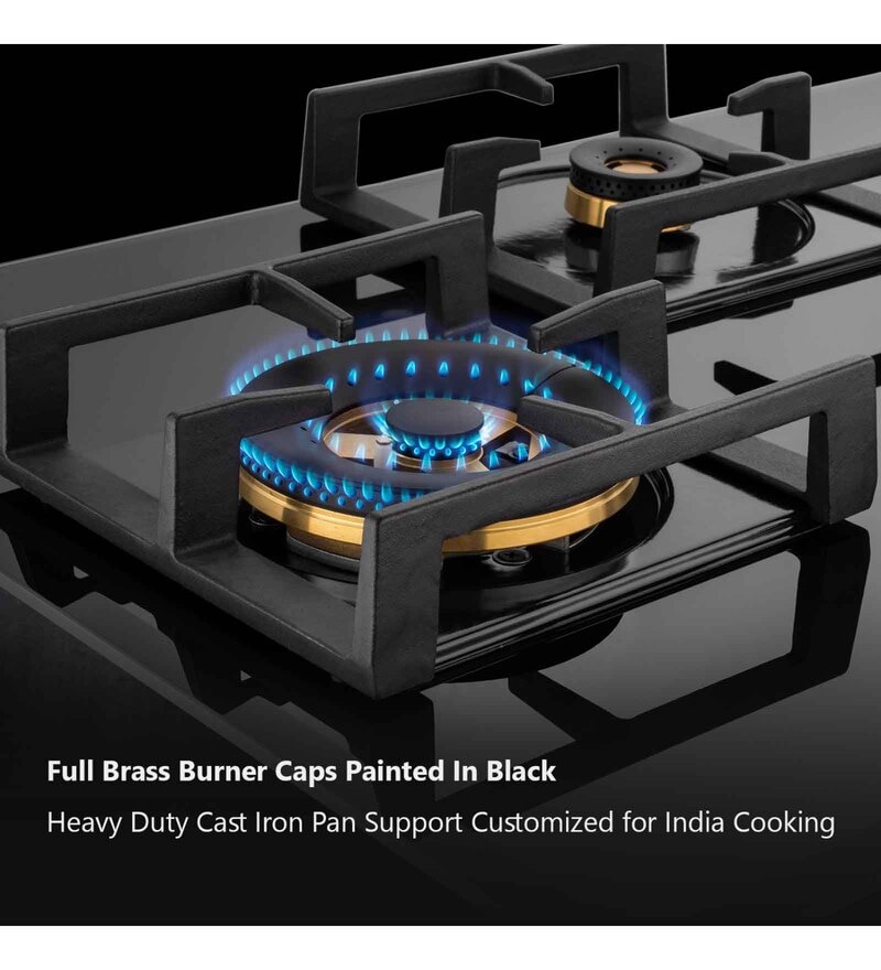 Buy Kaff 3 Burners Glass Gas Hob Mfbx603 (Isi Mark) Online - Gas Stoves ...