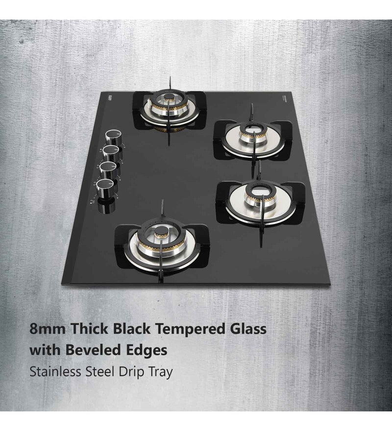 Buy Kaff 4 Burners Glass Gas Hob Vrh784 (Isi Mark) Online - Gas Stoves ...