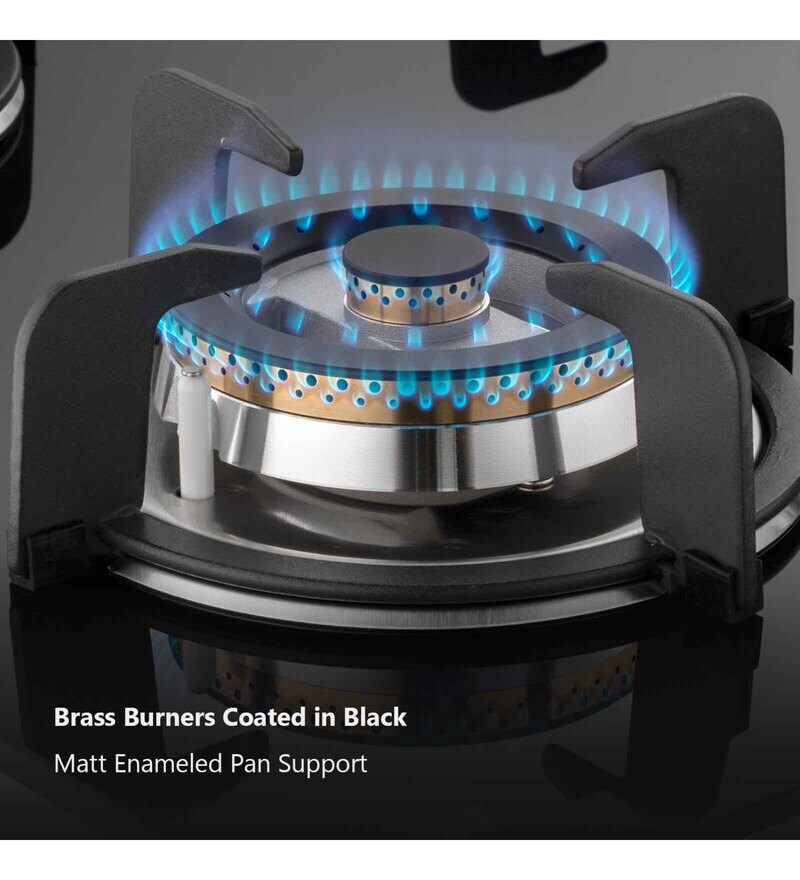 Buy Kaff 4 Burners Glass Gas Hob Vrh784 (Isi Mark) Online - Gas Stoves ...