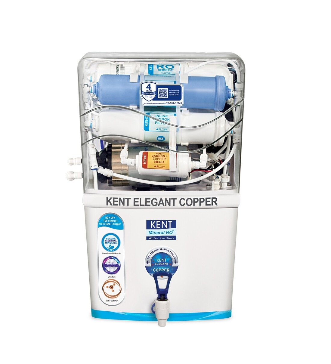 Buy KENT Elegant Copper RO+UV+UF+TDS Wall Mounting Water Purifier ...