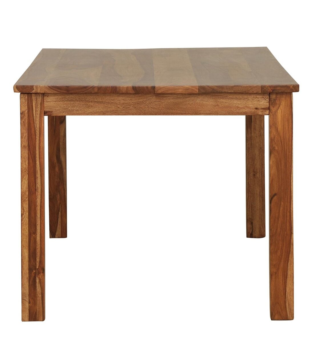 Buy Kentan Sheesham Wood 6 Seater Dining Table In Rustic Teak Finish By ...