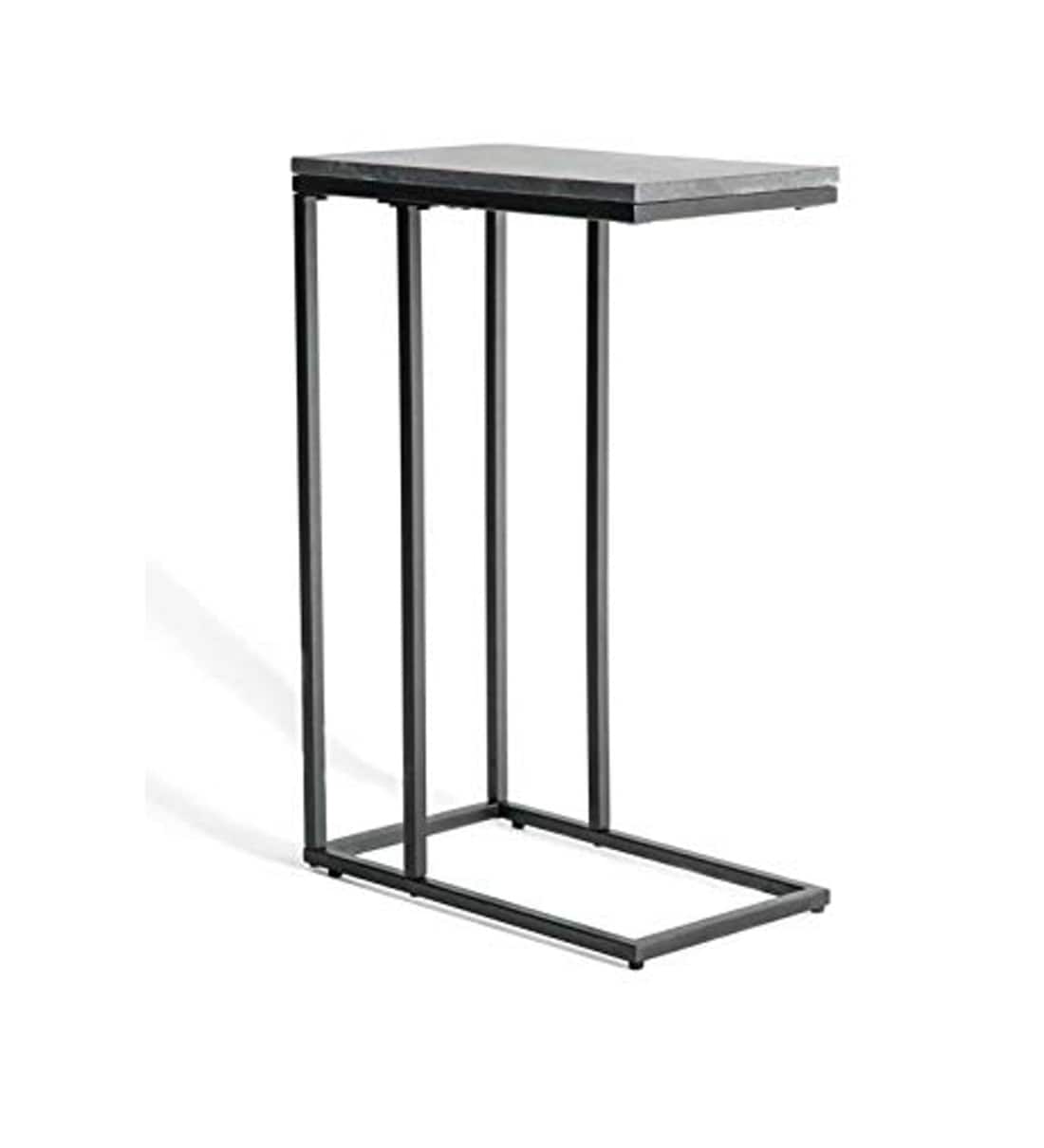 Buy Kevin Metal C-Shape End Table in Grey Finish by AVA DESIGNZ Online ...