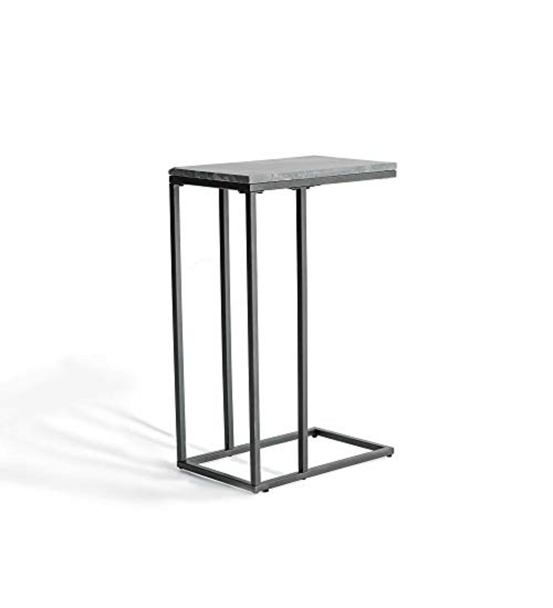 Buy Kevin Metal C-Shape End Table in Grey Finish by AVA DESIGNZ Online ...