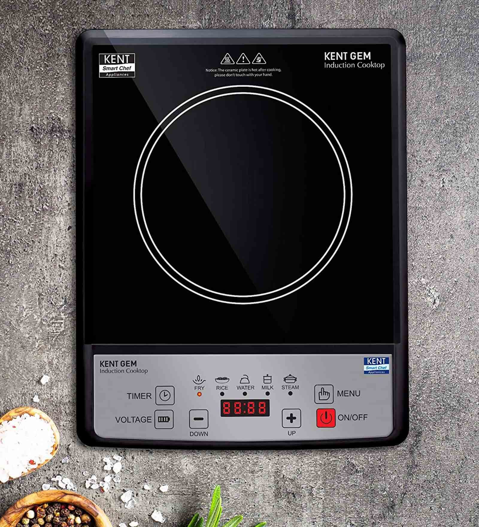 Buy KENT GEM 1500W Induction Cooktop in Black Colour at 31% OFF by Kent ...