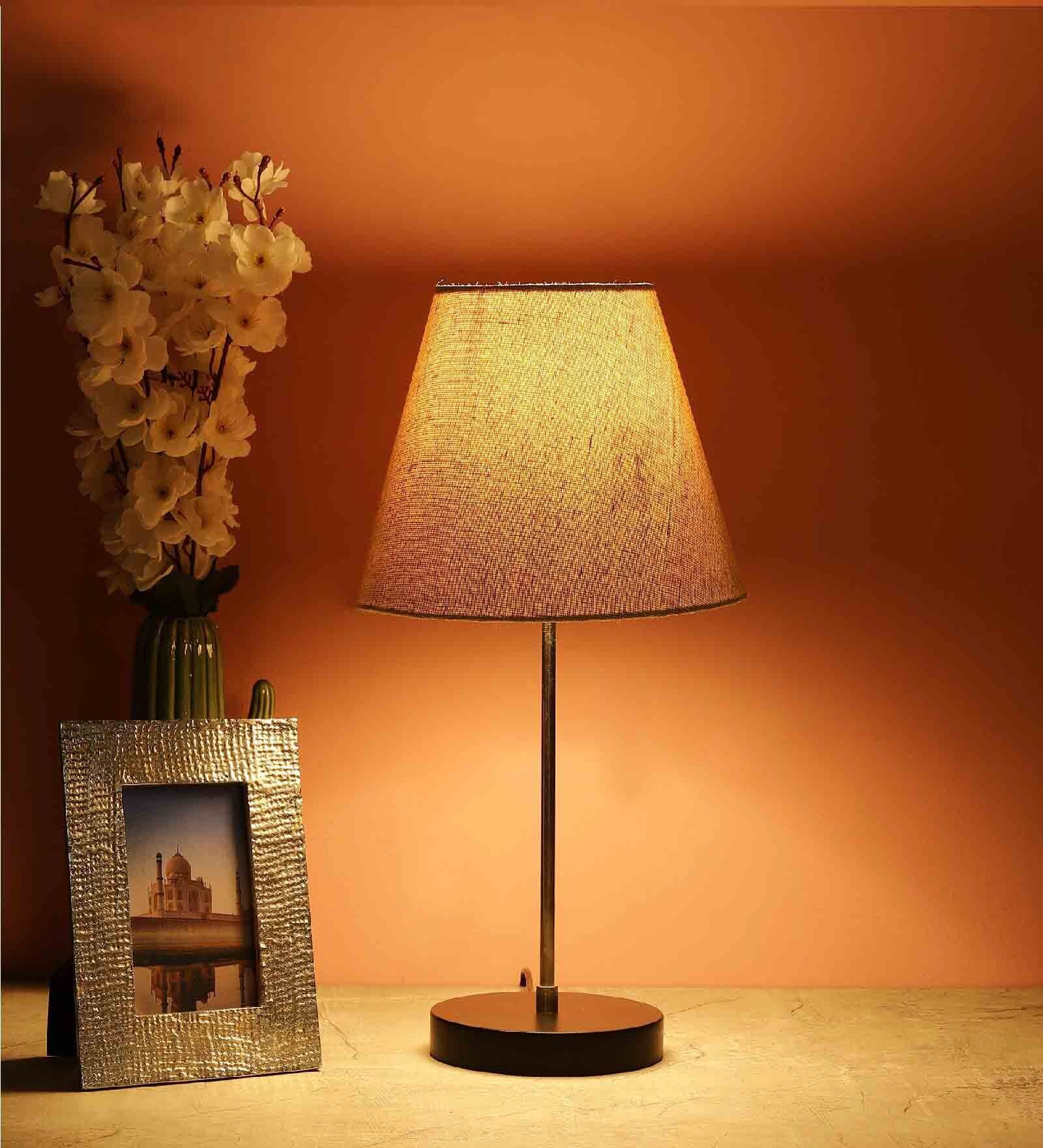 Buy Dijon Khadi Fabric Shade Night Lamp With Aluminium Base at 24% OFF ...