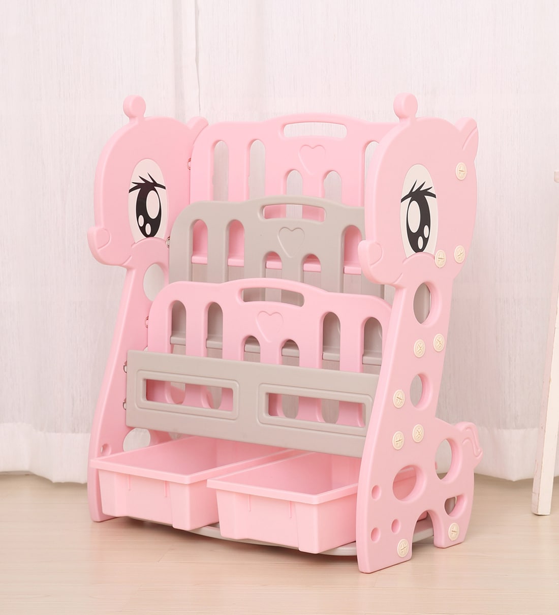 Buy Kids Book Shelf In Pink Colour Online - Toy Organizers - Kids ...