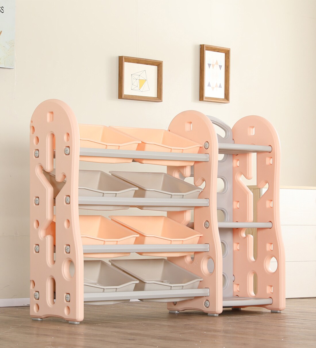 Buy Kids Storage Shelves In Pink Colour at 53% OFF by Urbancart | Pepperfry