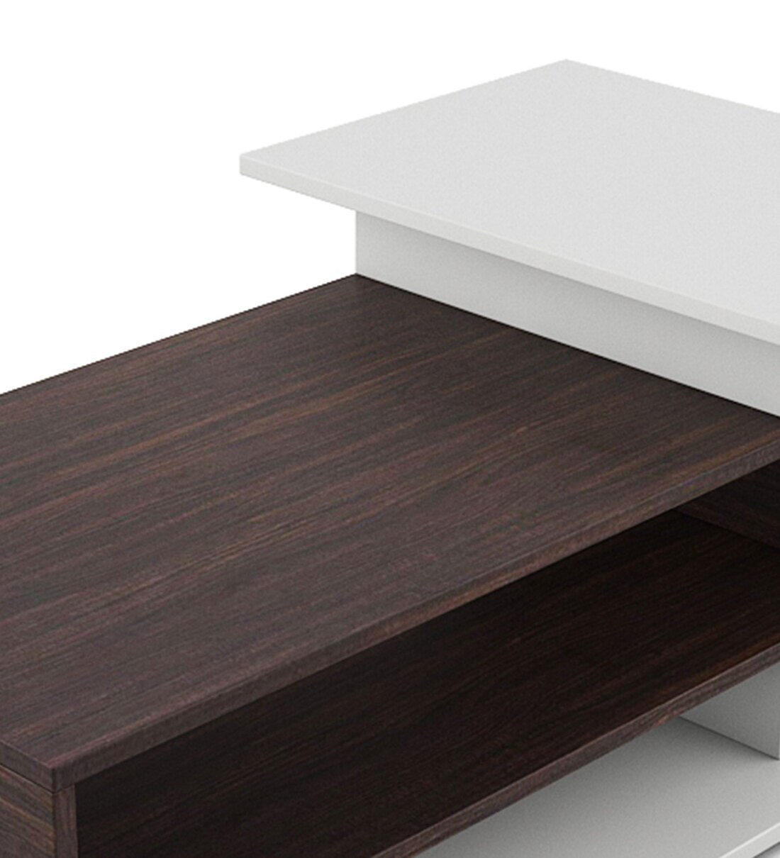 Buy Kiosk Coffee Table in Choco Walnut Colour Online - Contemporary ...
