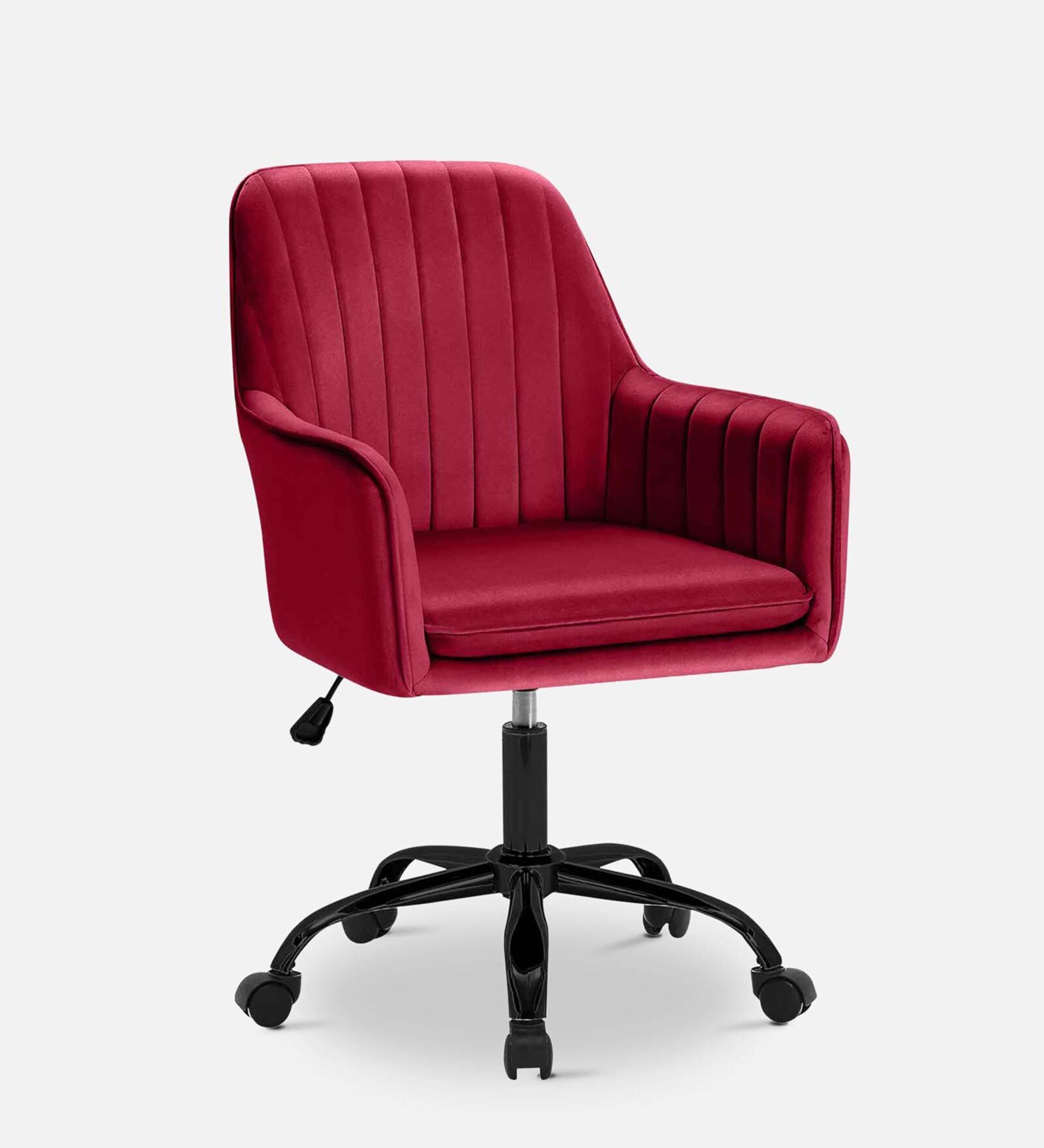 Buy Kiara Velvet Guest Chair in Maroon Workspace Colour at 50% OFF by ...