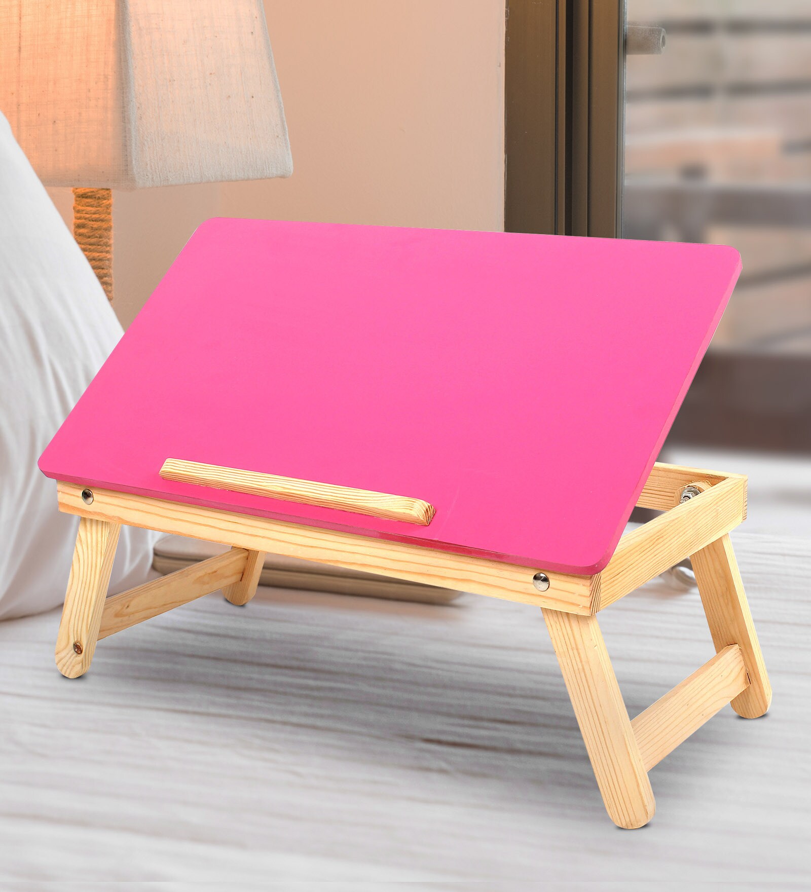 Buy Kids Study Table in Pink Colour at 26% OFF by Sattva | Pepperfry