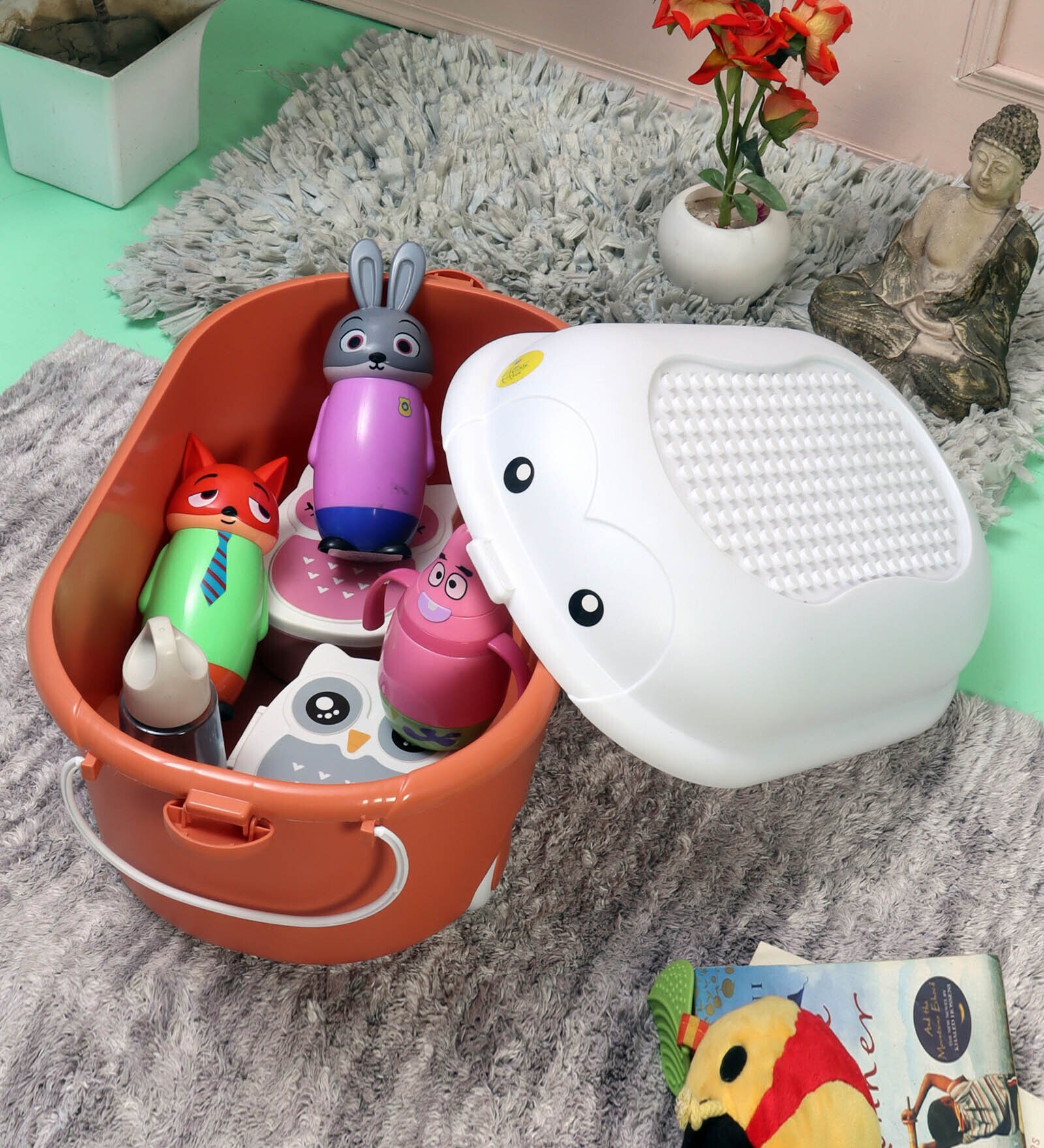 Buy Buggy Large Plastic Kids Storage Box in Orange Colour at 20% OFF by ...