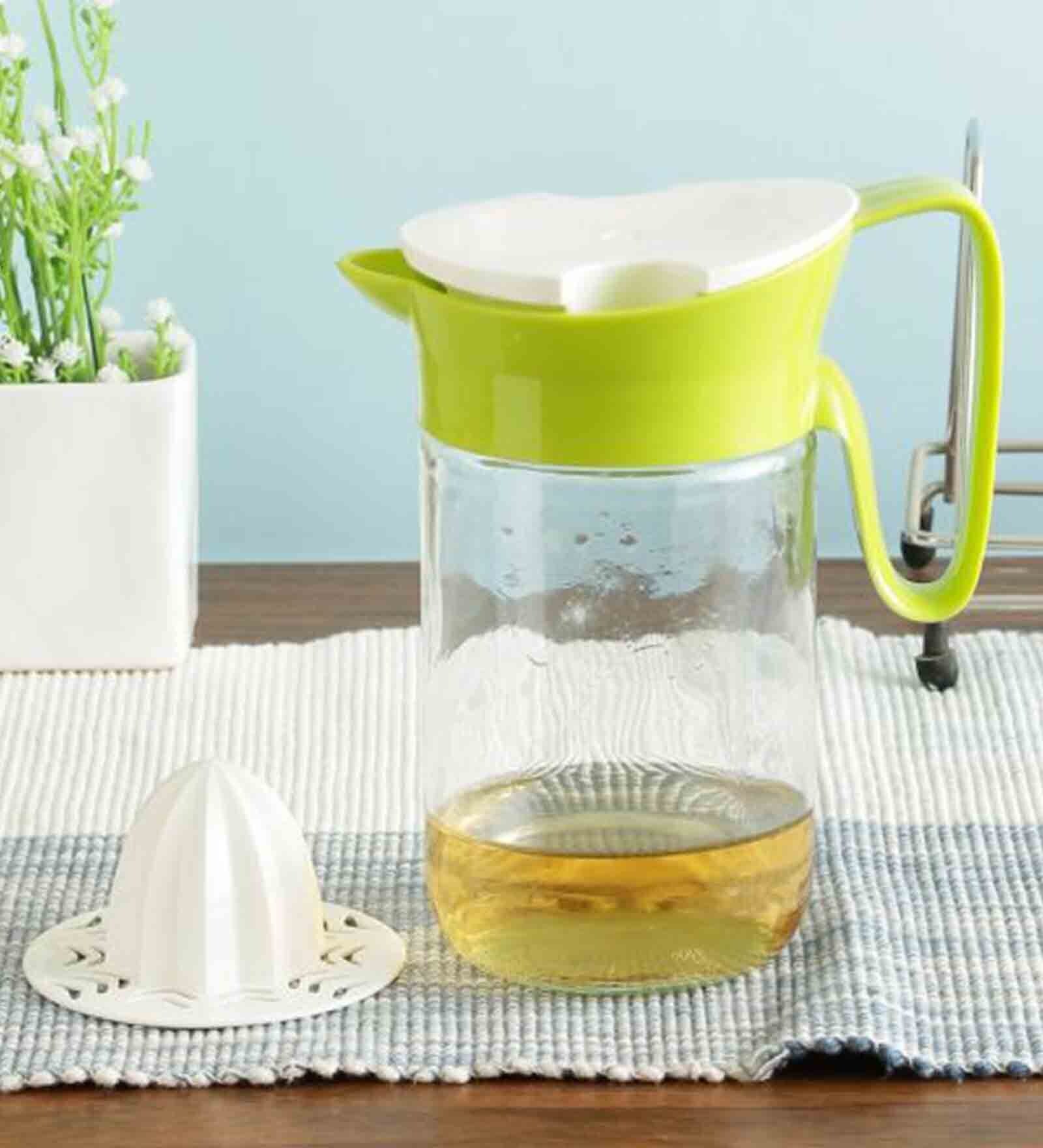 Buy Kitchen Basic 720ml Green Oil Container Jug at 43% OFF by HomeTown ...