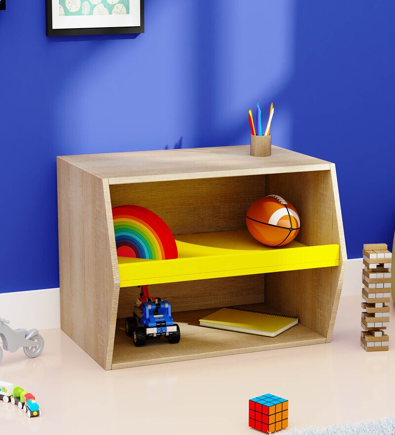 Buy Kid'S Play Kids Storage Cabinet in Oak Colour Online - Kids Storage ...