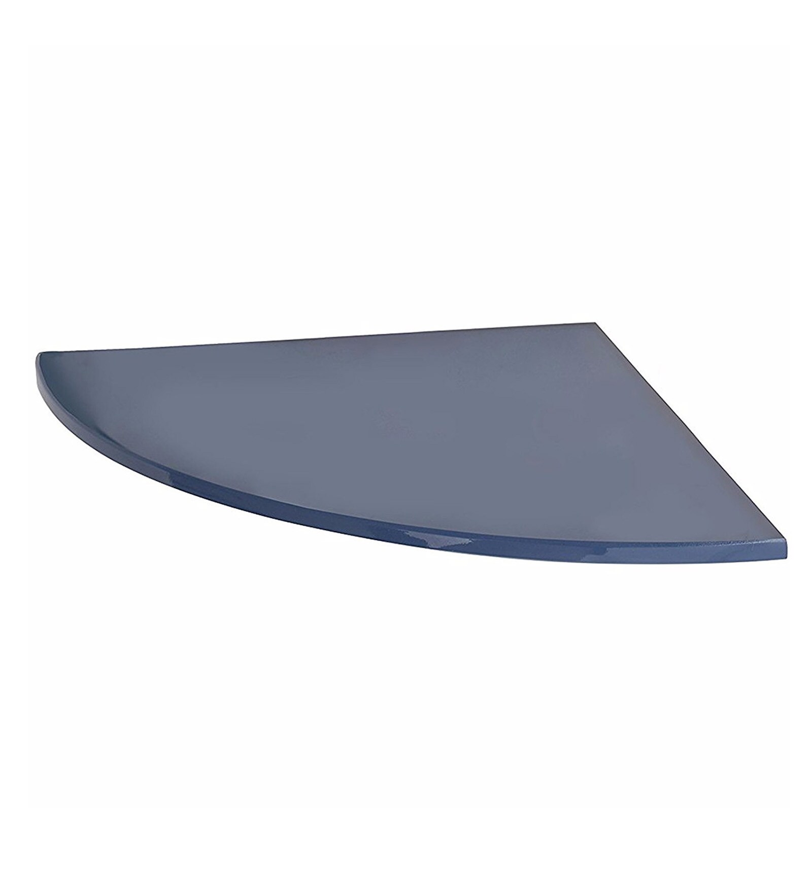 Buy Klaxon Blue Glass Decor Corner Shelf Online - Bathroom Shelves ...