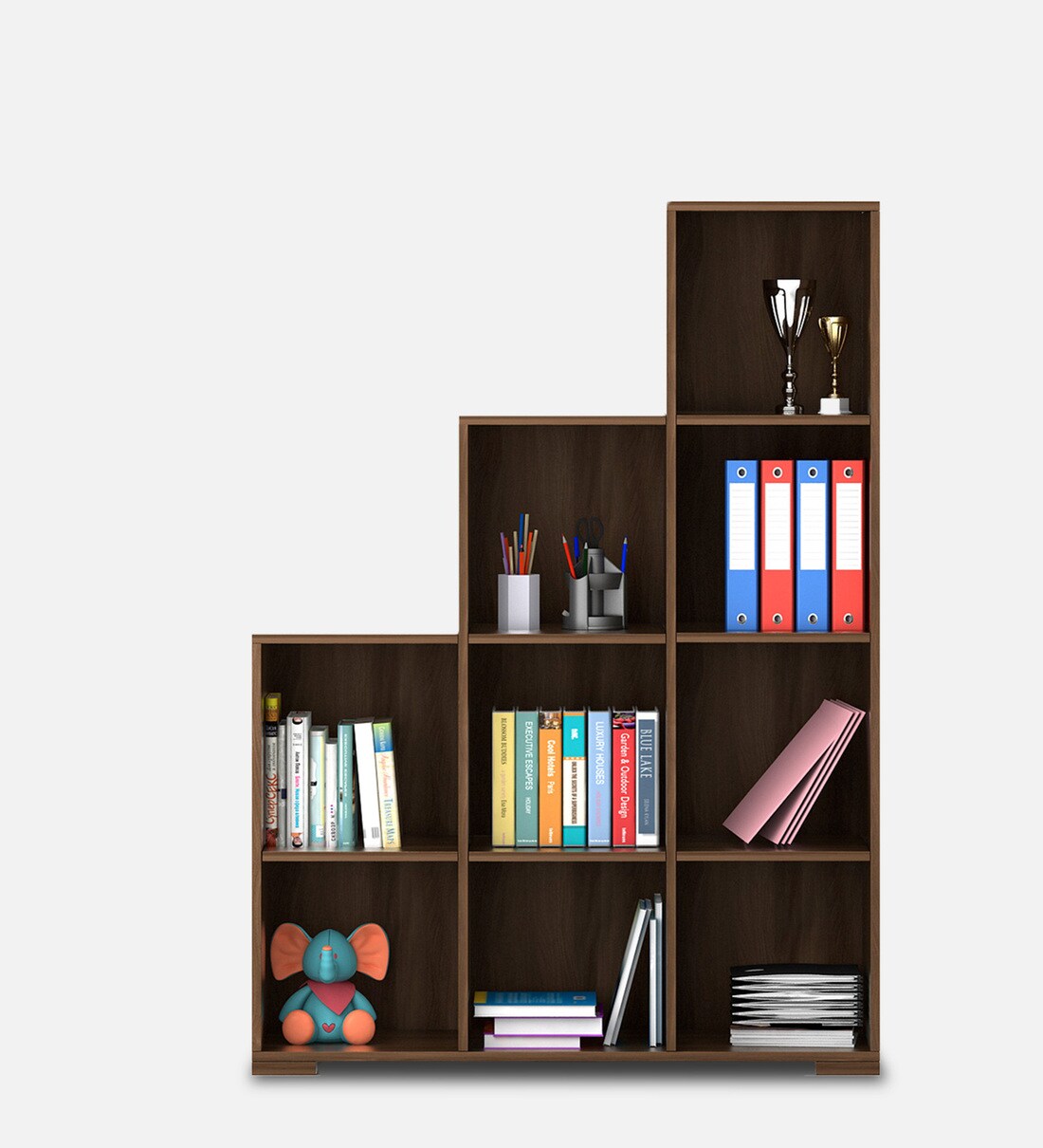 Buy Kosmo Book Shelf in Glossy Vermount Finish by Spacewood Online ...