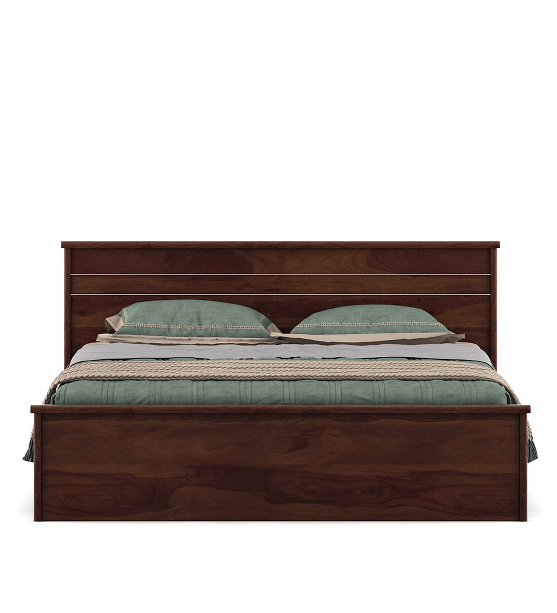 Buy Kosmo Carnival Queen Size Bed in Melamine Finish by Spacewood ...