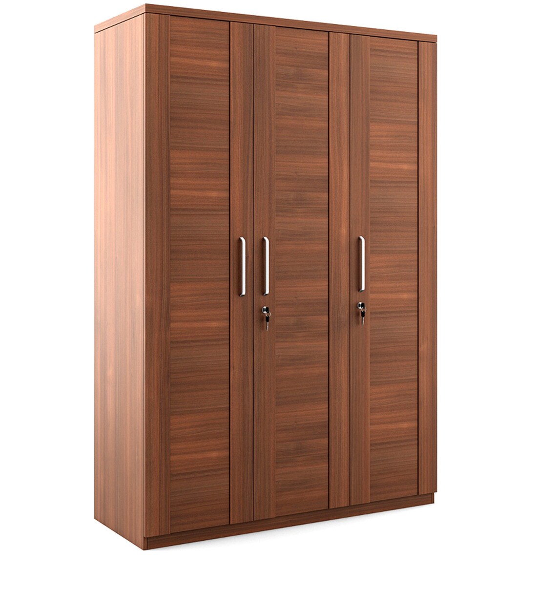 Buy Kosmo Grace 3 Door Wardrobe in Rigato Walnut Finish by Spacewood ...