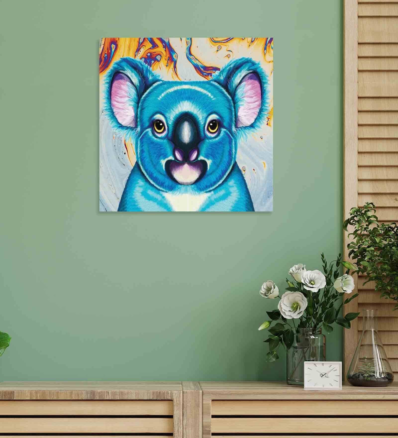 Buy Koala Beer White Teak Wood Canvas Art Print at 32% OFF by Da Monica ...