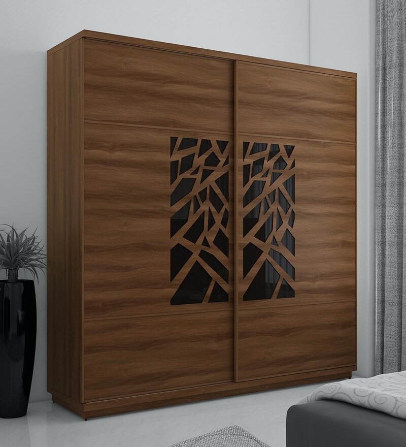 Buy Kosmo Autumn Sliding Door Wardrobe in Walnut Bronze Woodpore ...