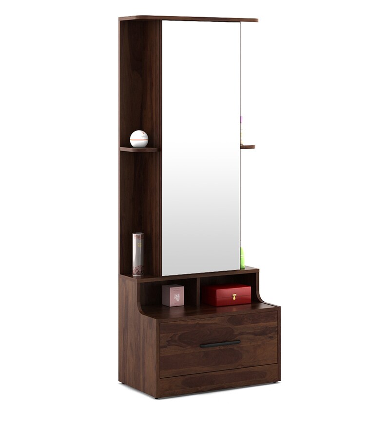 Buy Kosmo Liwa Dressing Unit in Sheesham Woodpore Finish by Spacewood ...
