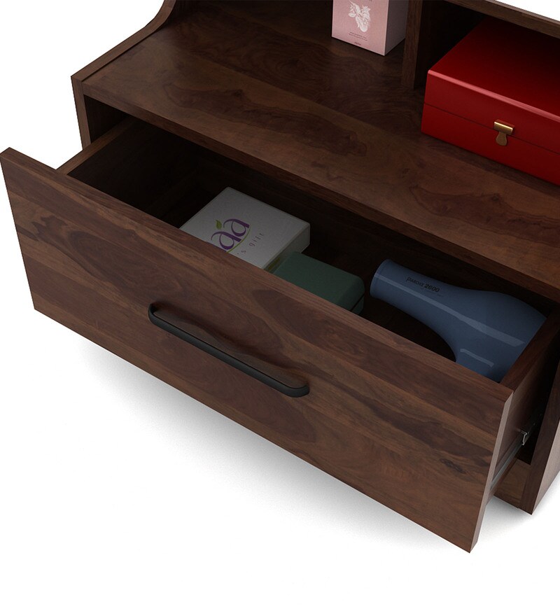 Buy Kosmo Liwa Dressing Unit in Sheesham Woodpore Finish by Spacewood ...
