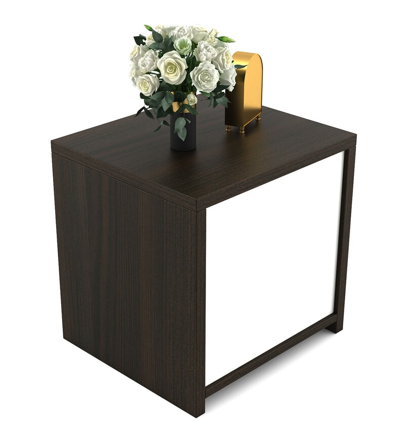 Buy Kosmo Verona Bedside Table in Fumed Oak Finish with Drawers Online ...