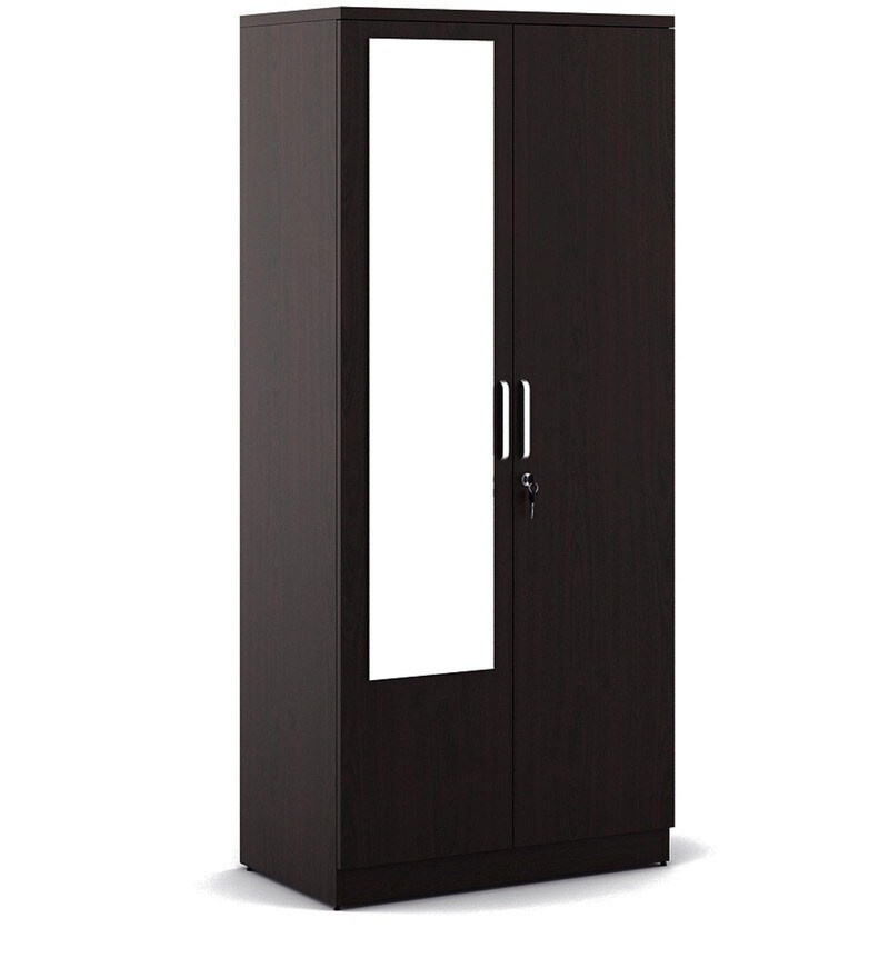 Buy Kosmo Weave 2 Door Wardrobe in Vermont Finish with Mirror by ...