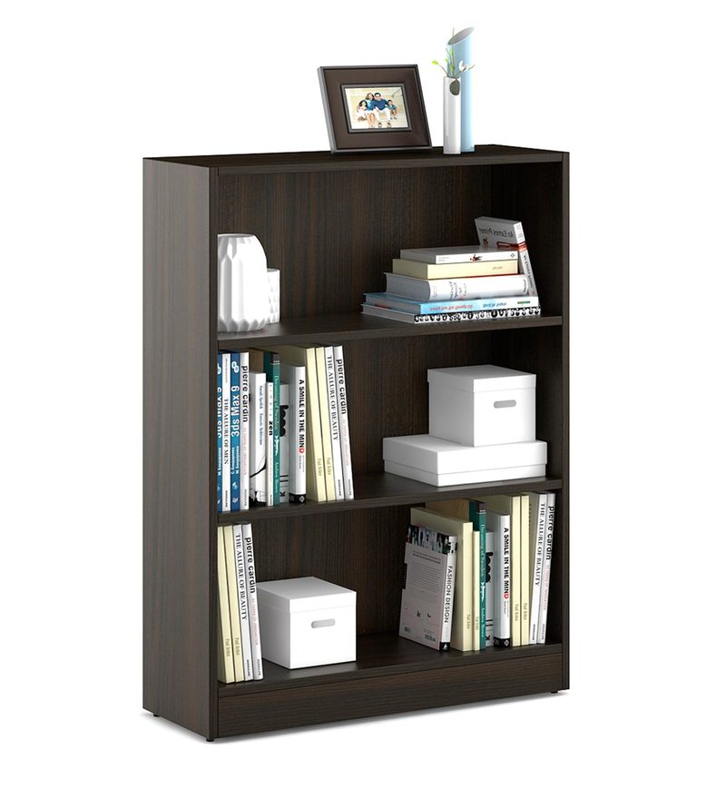 Buy Kosmo Willam Book Shelf In Wenge Finish with 3 Tier Online - Modern ...