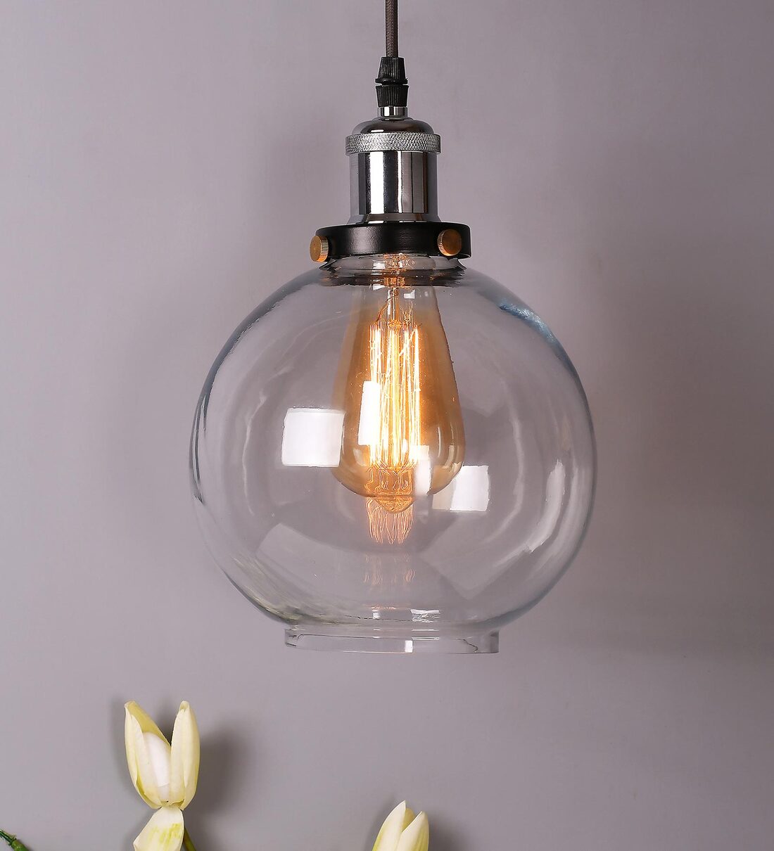 Buy Krisa Transparent Glass Hanging Light at 47% OFF by Homesake ...