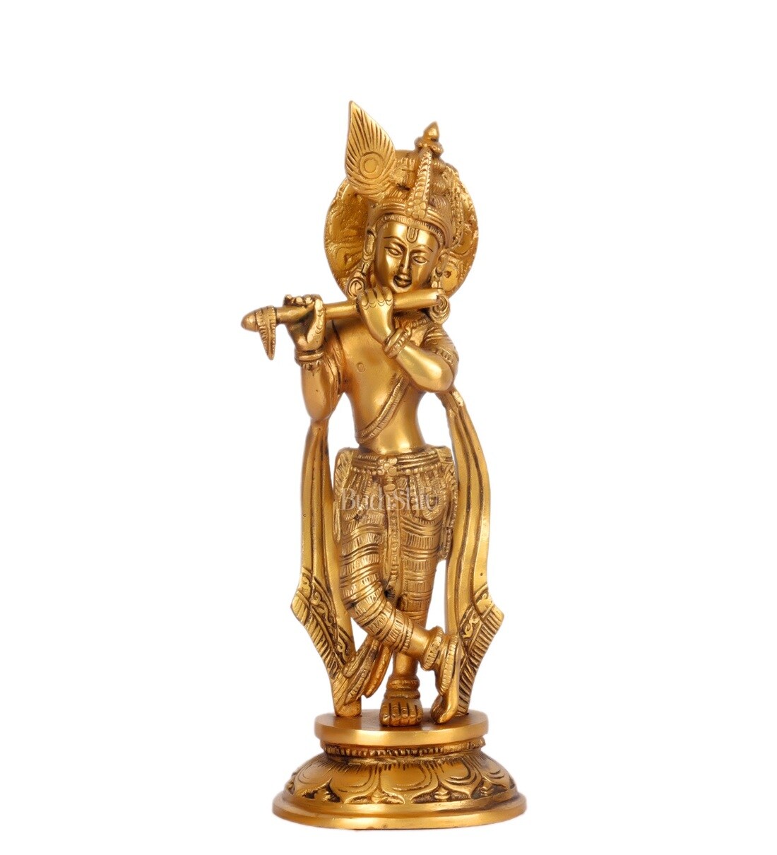 Buy Krishna Muralidhar Brass Religious Idol by BudhShiv Online ...