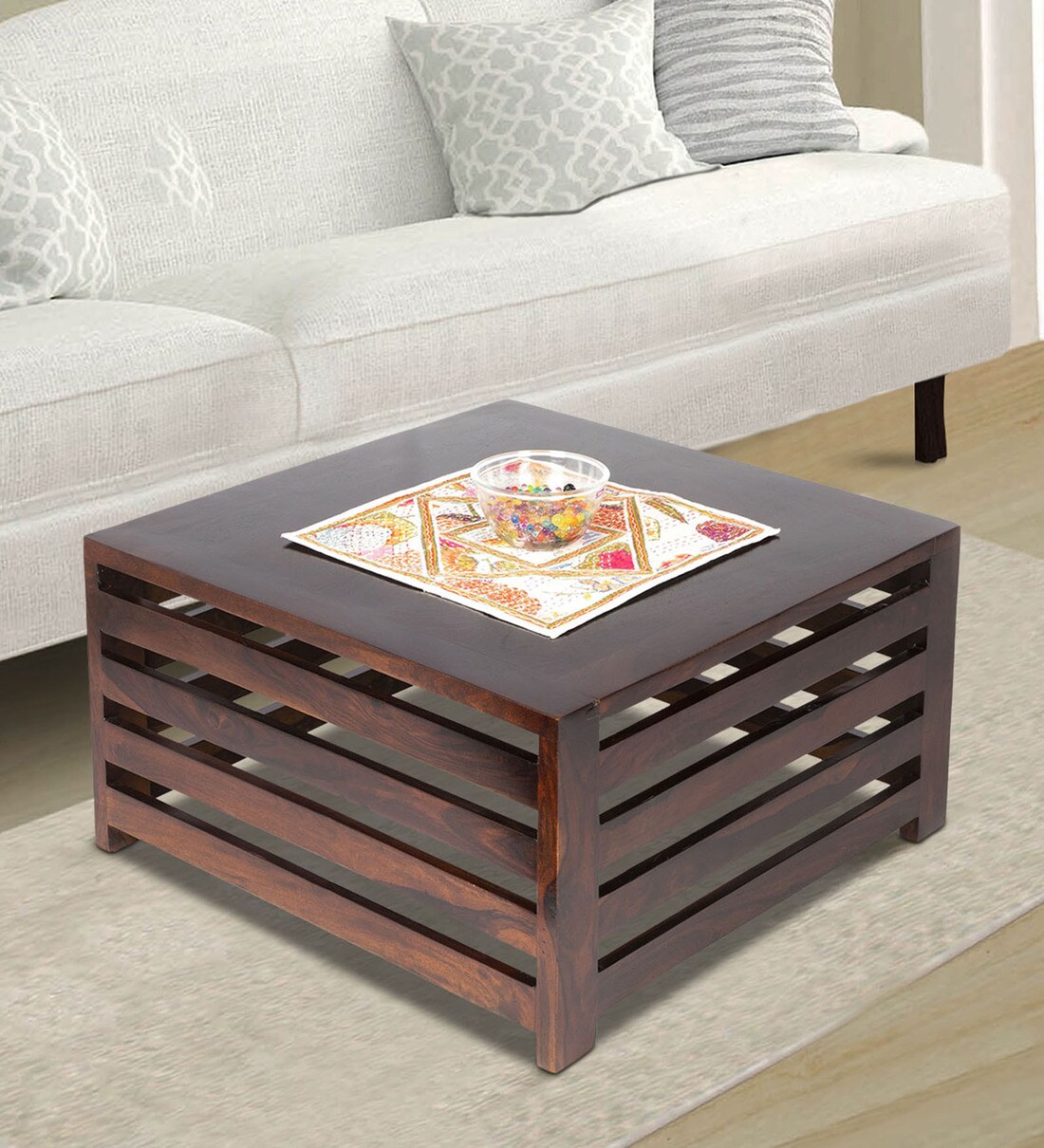 Buy Rubi Coffee Table in Walnut Finish at 49% OFF by Ikiriya | Pepperfry