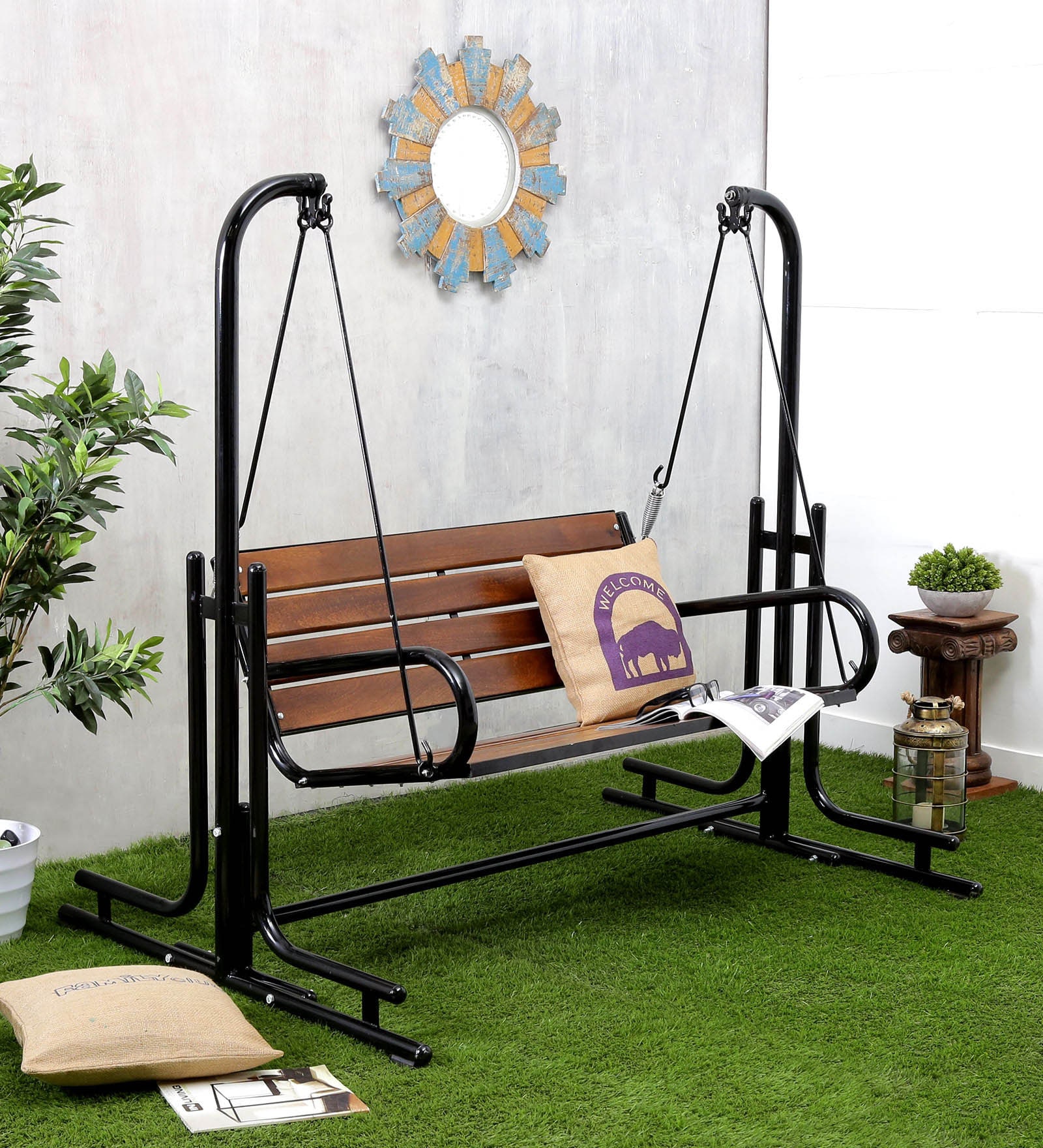 Buy Kris Swing with Chain in Provincial Teak Finish at 7% OFF by ...